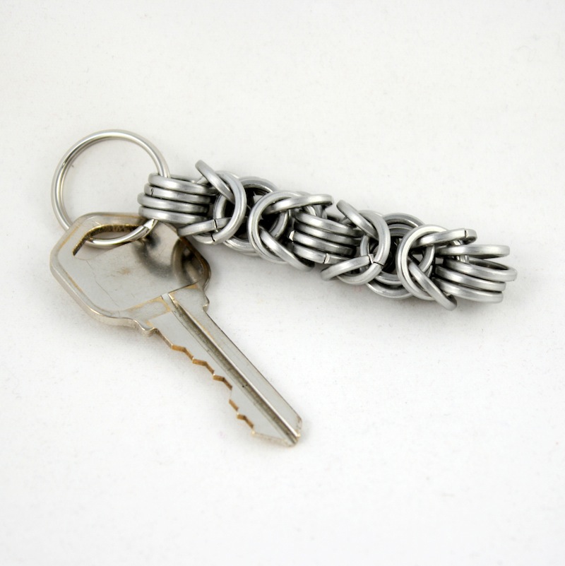 Squared & Overstuffed Byzantine Chainmaille Keychain – Brandon Rubin