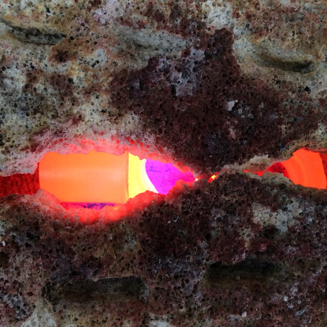 Copper in Fire Brick with Purple Light – Brandon Rubin